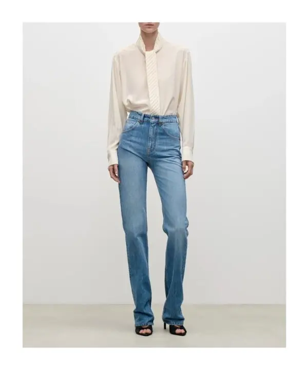 Victoria Beckham Logo Patch Jeans