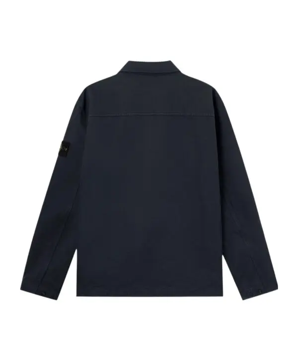 Stone Island Comfort-fit Zip-up Overshirt With Chest Pocket