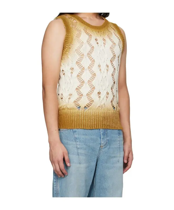 EGONLAB Openwork Knitted Vest