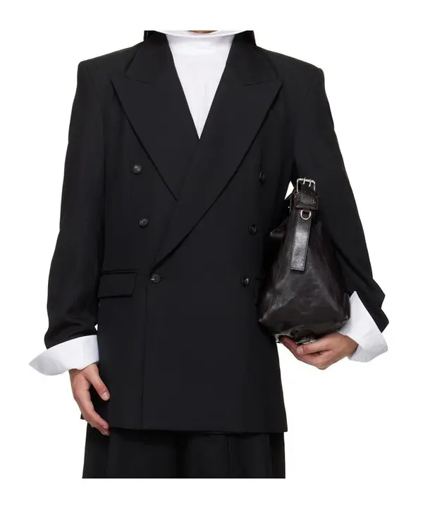 EGONLAB Oversized Double-breasted Wool Suit Jacket