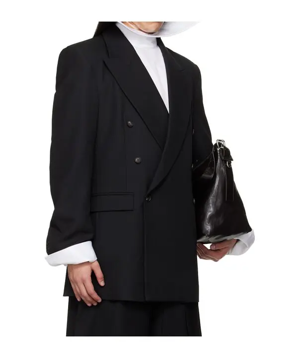 EGONLAB Oversized Double-breasted Wool Suit Jacket