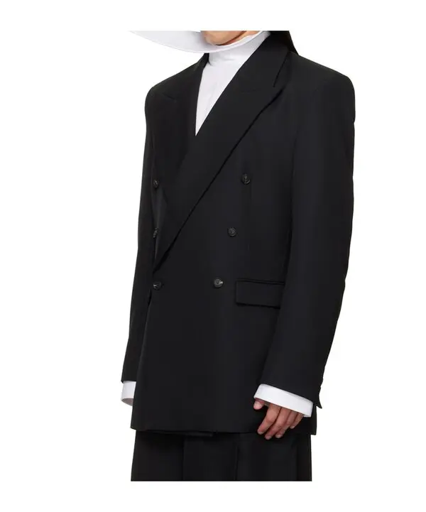 EGONLAB Oversized Double-breasted Wool Suit Jacket