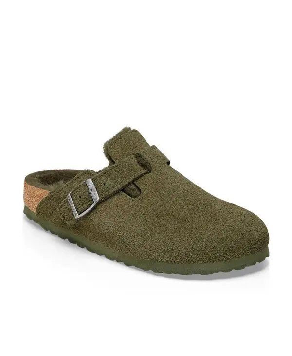 BIRKENSTOCK Boston Suede Slippers