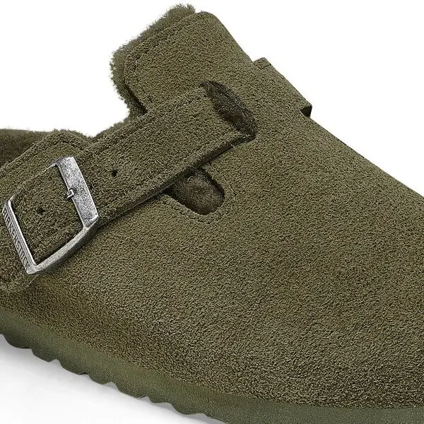 BIRKENSTOCK Boston Suede Slippers