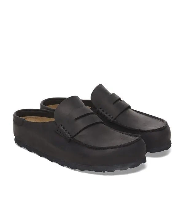 BIRKENSTOCK Penny-strap Leather Slides