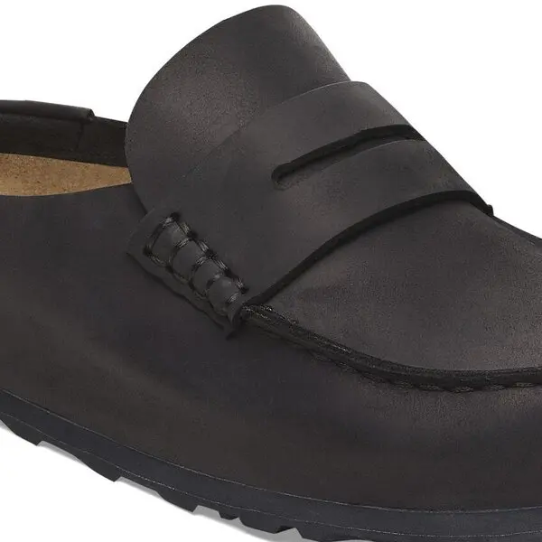 BIRKENSTOCK Penny-strap Leather Slides