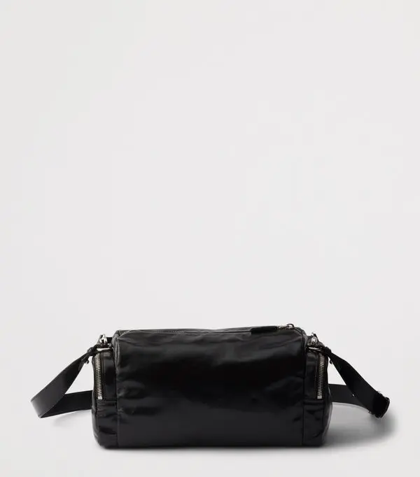 Prada Leather Rectangle Cross-body Bag - Black