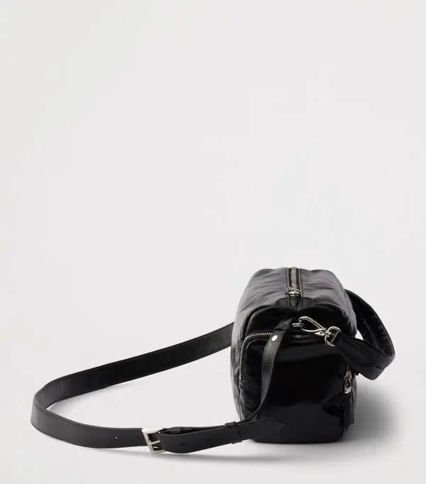 Prada Leather Rectangle Cross-body Bag - Black