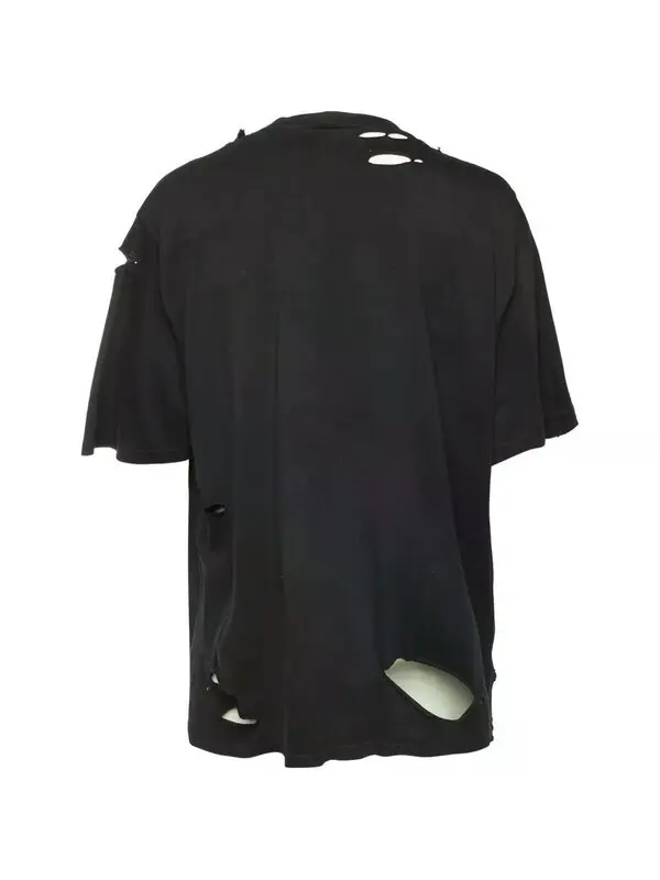 Balenciaga Distressed Logo-print T-shirt
