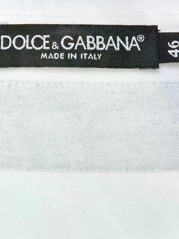 Dolce & Gabbana Logo Heart Print V-neck T-shirt