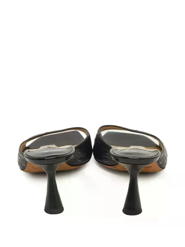JIMMY CHOO Zania Logo-embossed Leather Sandals