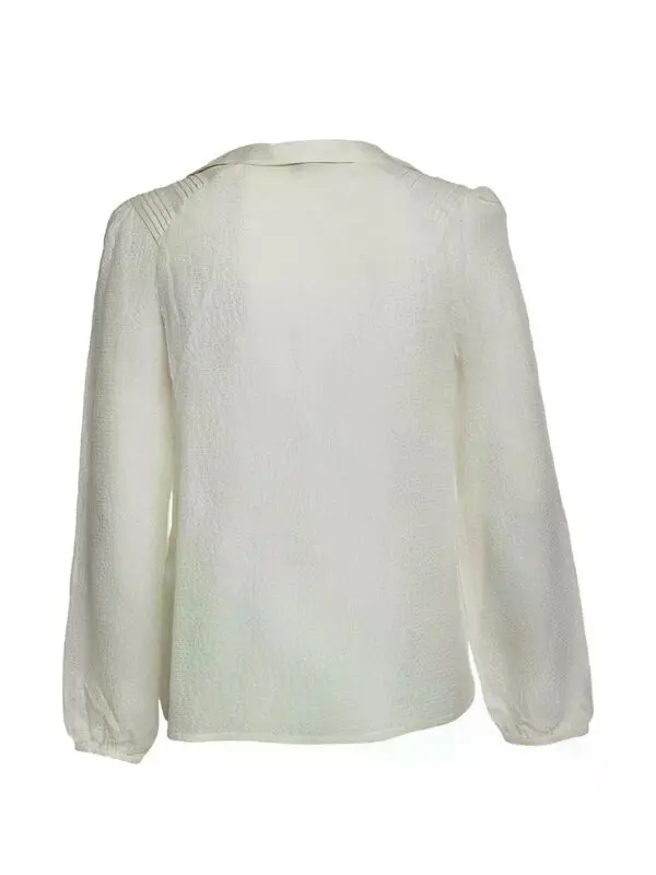 Maje V-neck Textured Blouse
