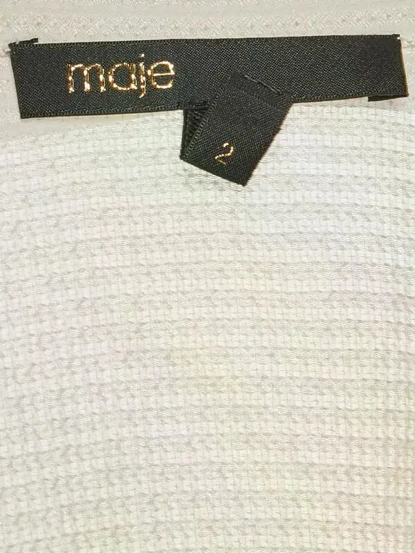 Maje V-neck Textured Blouse
