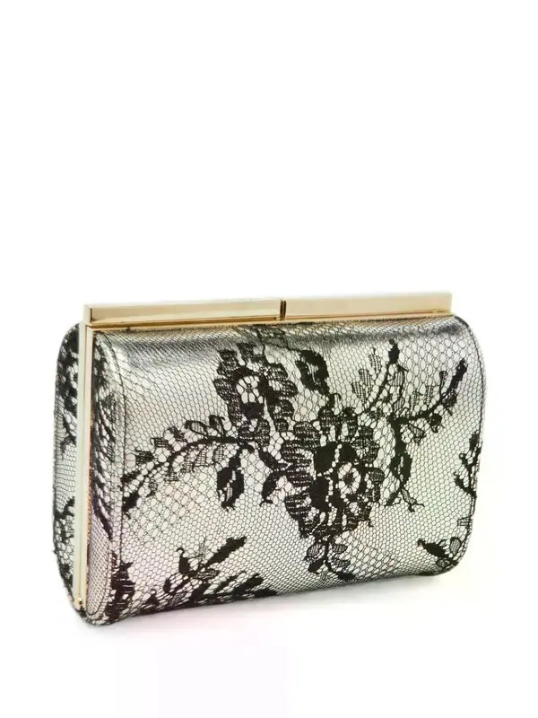 JIMMY CHOO Camille Lace Clutch Bag - Silver