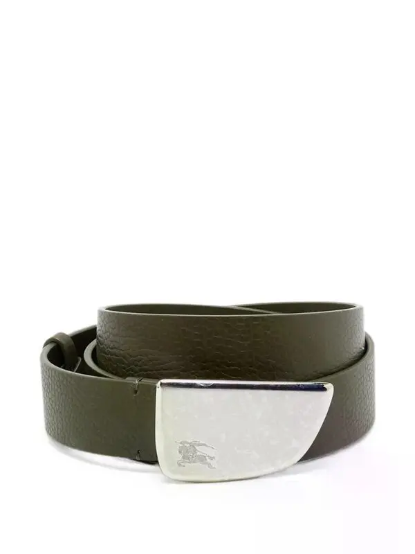 Burberry Shield Buckle Belt - Green