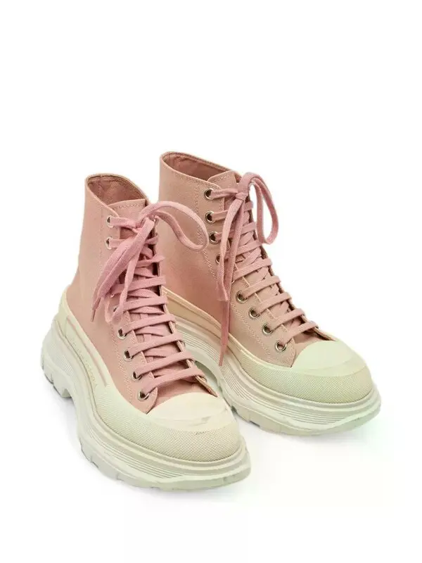 Alexander McQueen Tread Slick High-top Sneakers - Pink