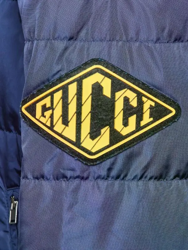 Gucci Quilted Jacket With Chevron Stripe Detail