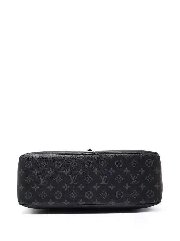 LOUIS VUITTON Saumur Eclipse Monogram Canvas Tote Bag - Black