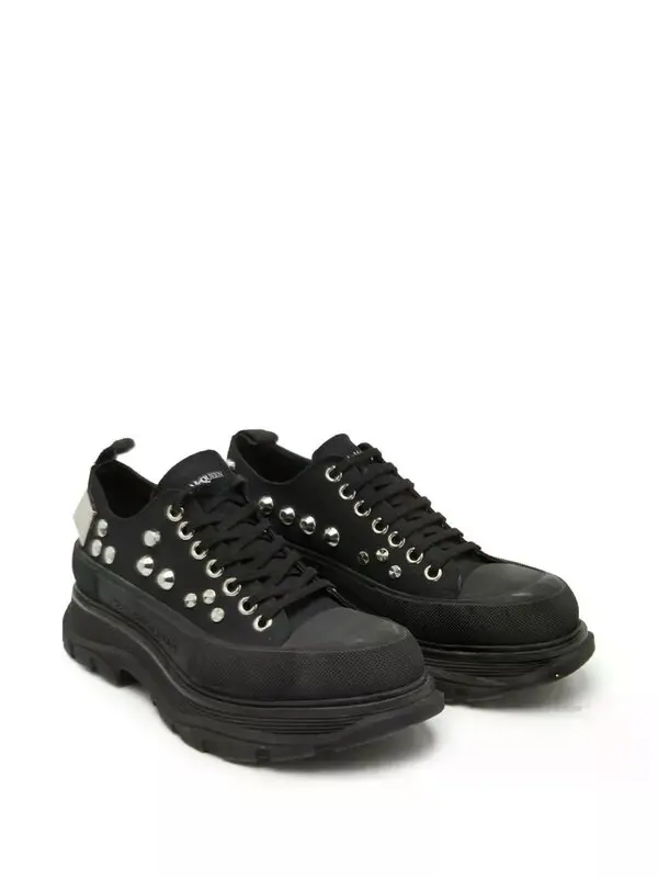 Alexander McQueen Tread Slick Studded Lace-up Sneakers