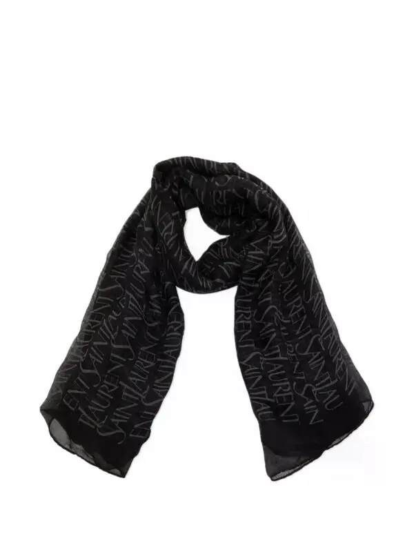 Saint Laurent Monogram Peint Scarf