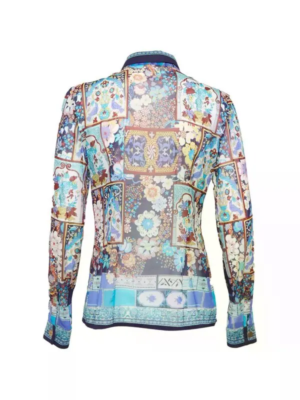 Versace Printed Long Sleeve Shirt