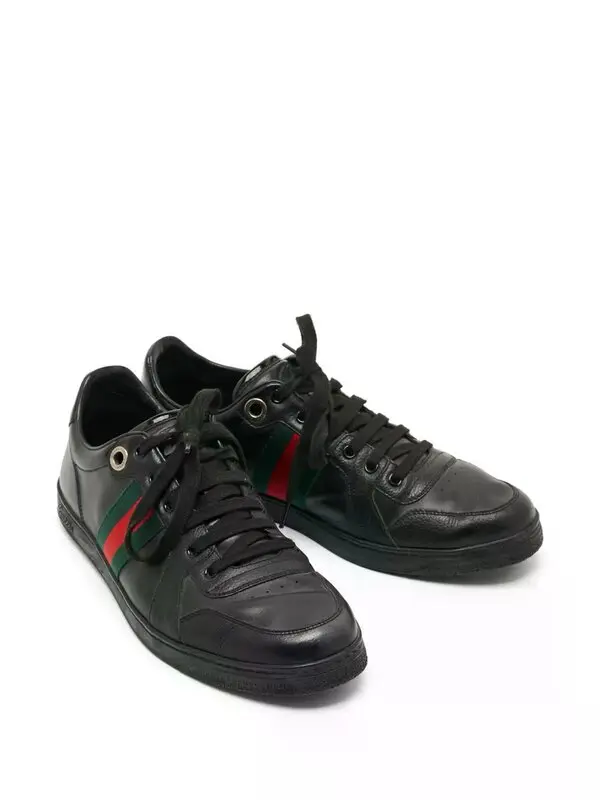 Gucci Web Detail Low-top Sneakers