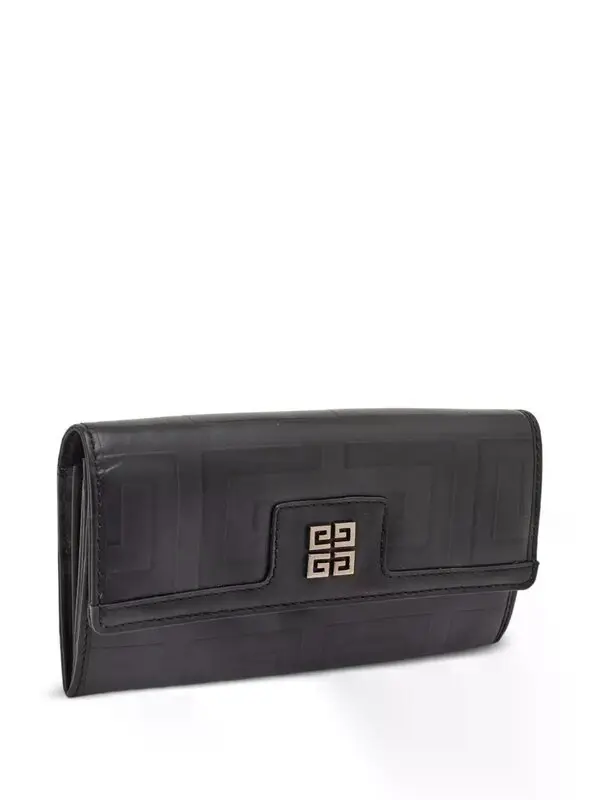 Givenchy Monogram Flap Continental Wallet - Black