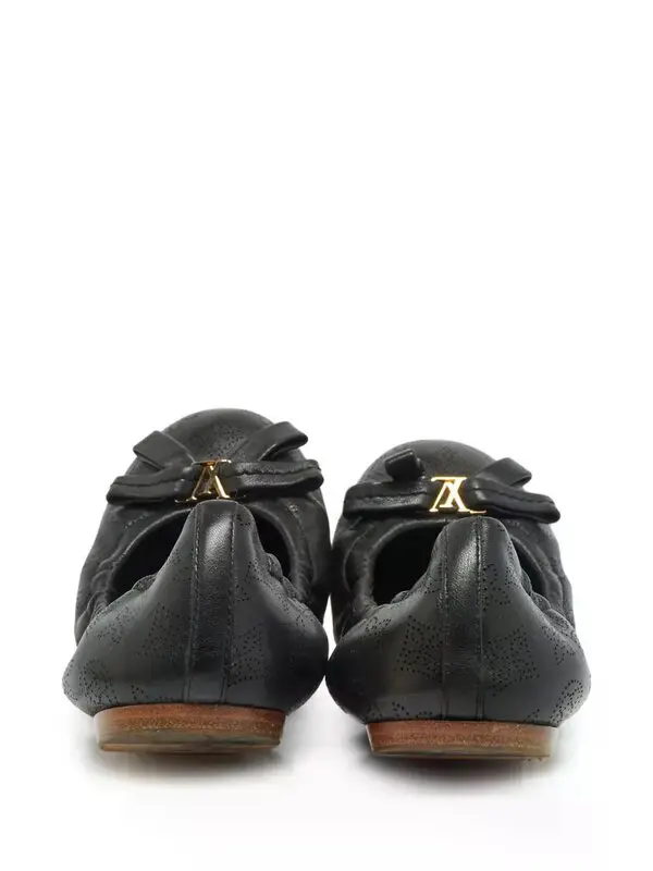 LOUIS VUITTON Perforated Monogram Ballet Flats
