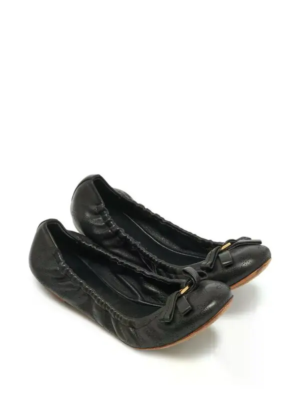 LOUIS VUITTON Perforated Monogram Ballet Flats