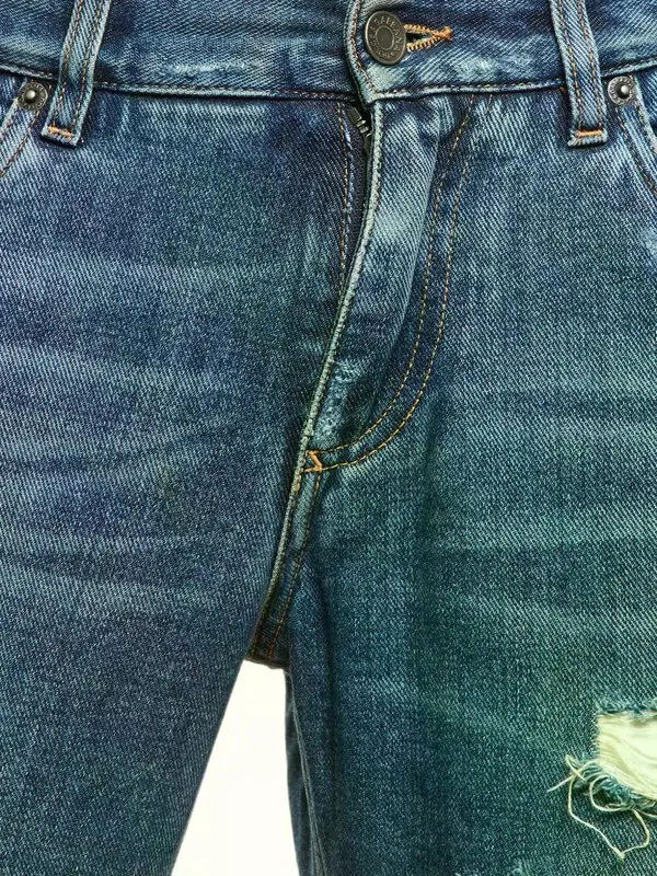 Dolce & Gabbana Distressed Slim-fit Jeans