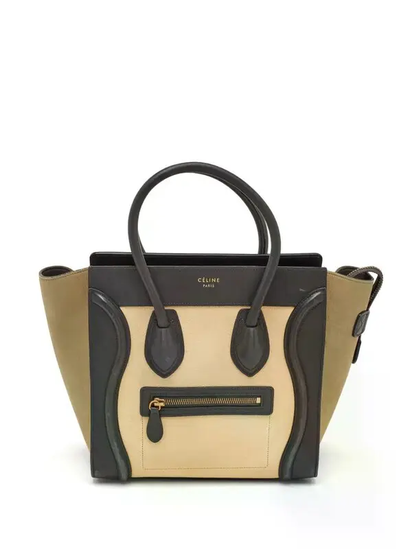 Celine Luggage Micro Tote Bag - Neutrals