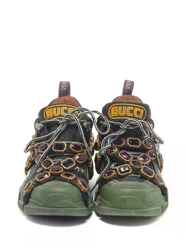Gucci Flashtrek Crystal-embellished Sneakers