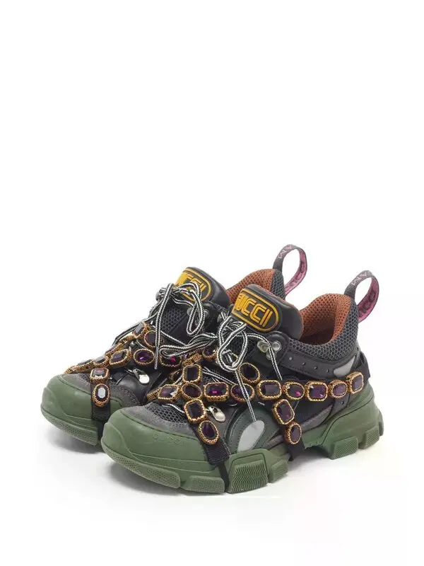 Gucci Flashtrek Crystal-embellished Sneakers