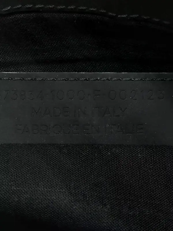 Balenciaga Navy Clip M Canvas Clutch Bag