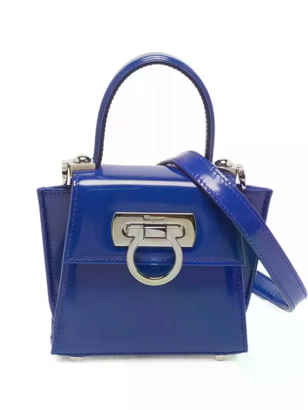 FERRAGAMO Xs Gancini Tote Bag - Blue
