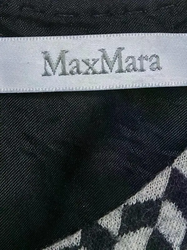 Max Mara Geometric Pattern Sheath Mini Dress