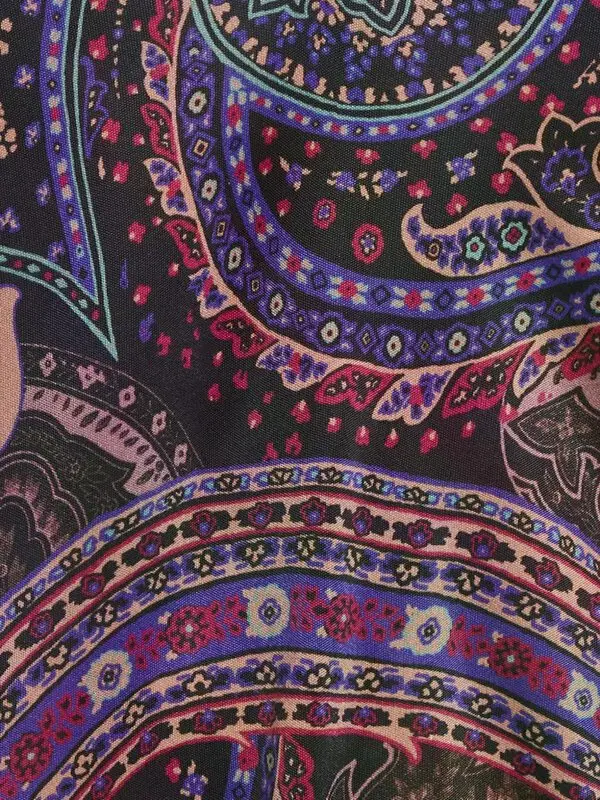 Etro Paisley Print V-neck Long-sleeve T-shirt