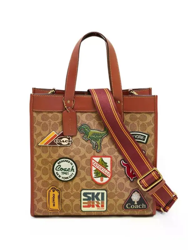 COACH Field Patchwork Tote Bag