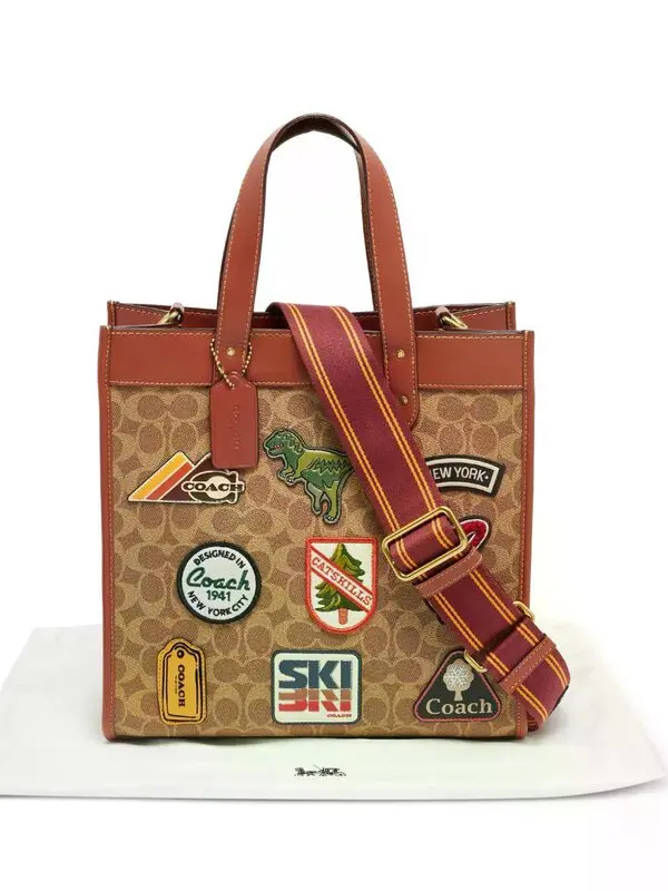 COACH Field Patchwork Tote Bag