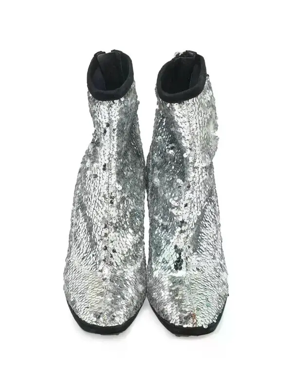 GIUSEPPE ZANOTTI Sequin Embellished Ankle Boots