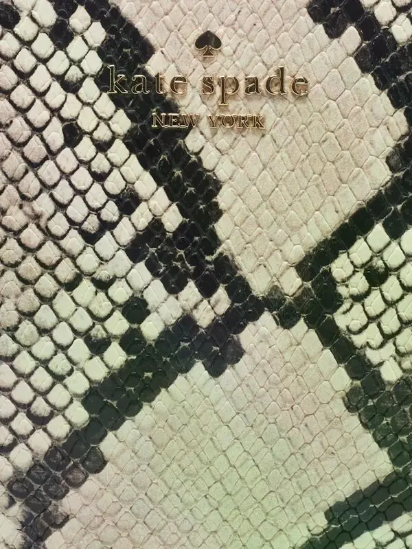 Kate Spade New York Snakeskin-print Leather Clutch Bag