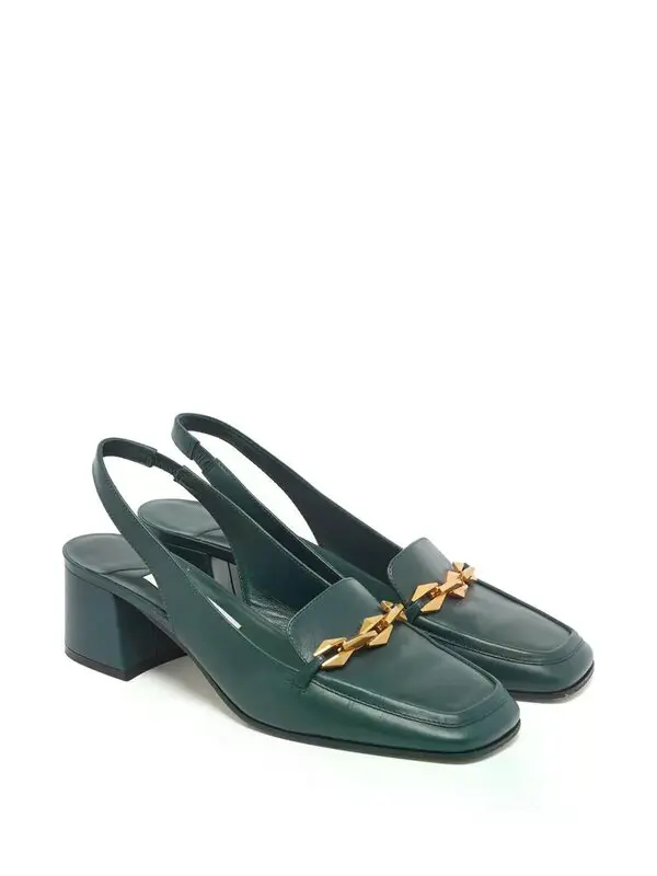 JIMMY CHOO Diamond Slingback Pumps - Green