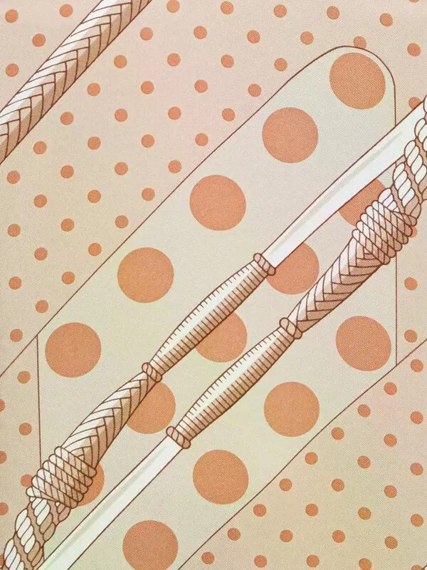 Hermès Clic Clac À Pois Silk Shift Dress