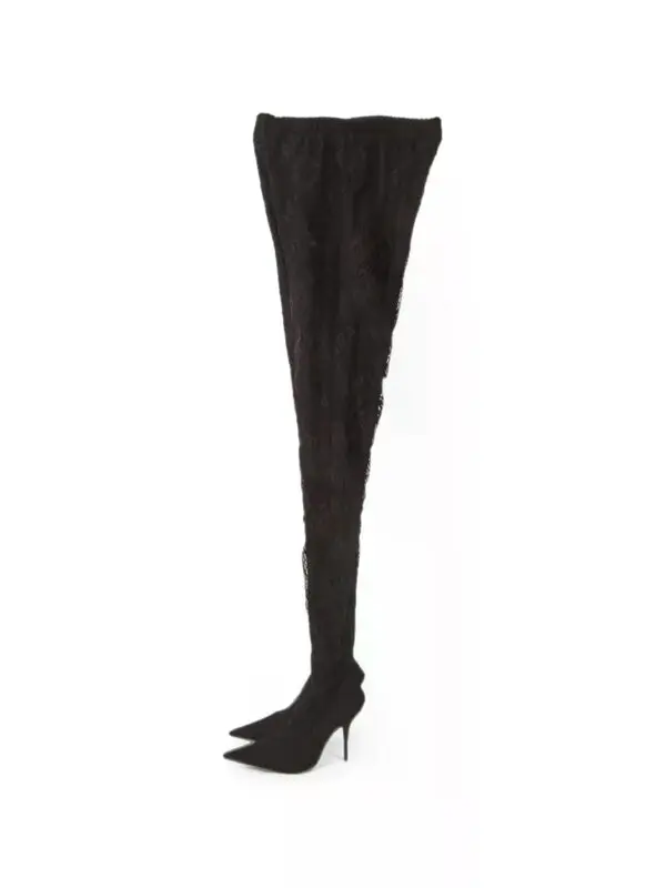 Balenciaga Sporty B Knife Lace Pumps - Black