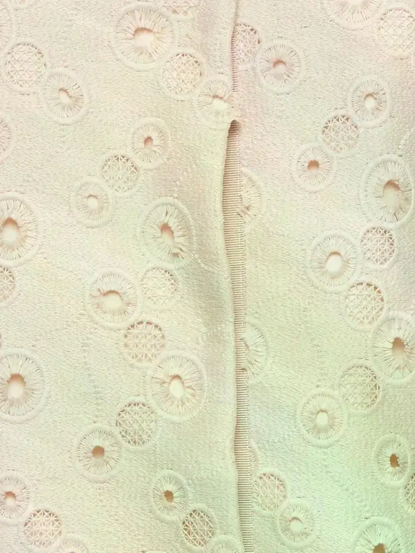 Max Mara Embroidered Scalloped-edge Coat