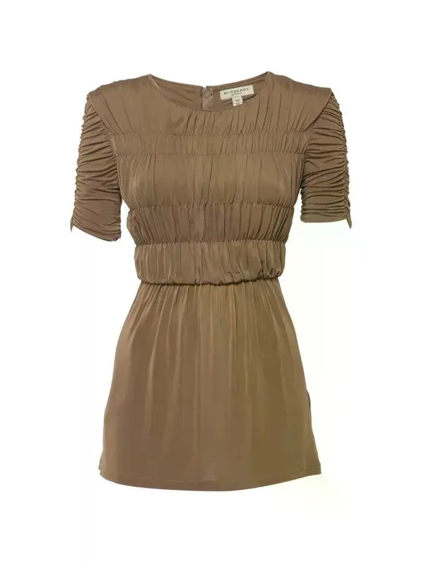 Burberry Smocked Jersey Top