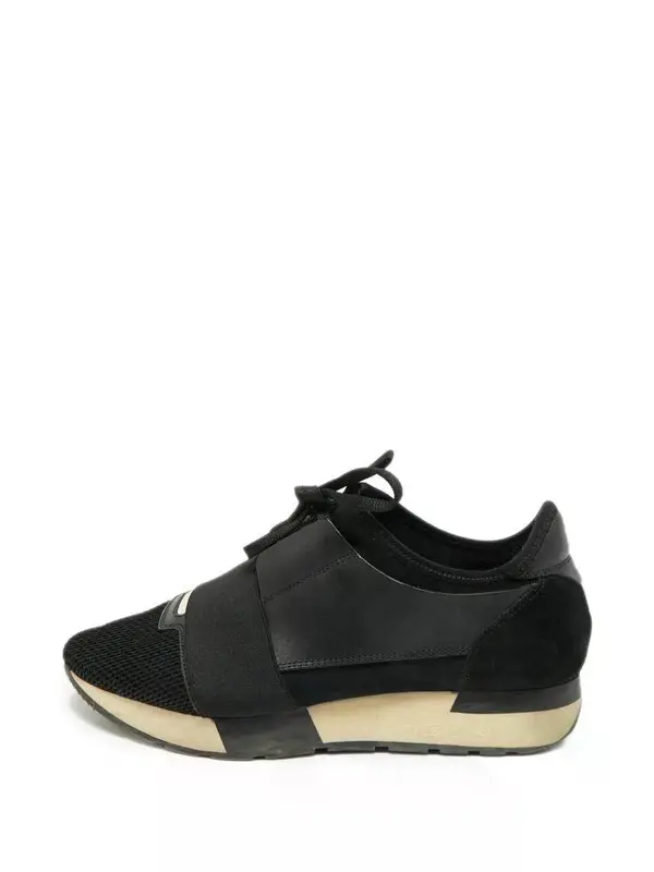 Balenciaga Race Runner Mesh Sneakers - Black