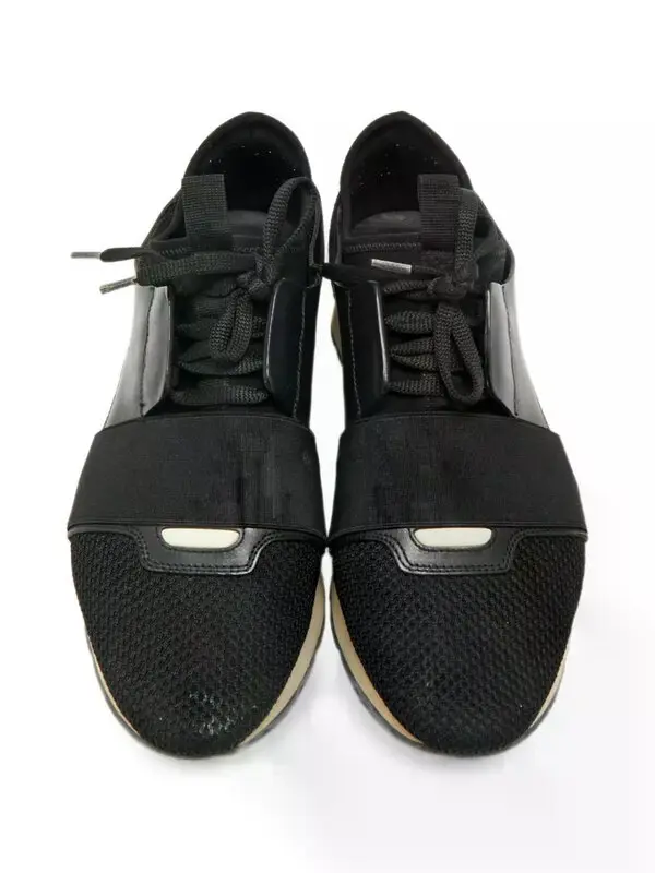 Balenciaga Race Runner Mesh Sneakers - Black