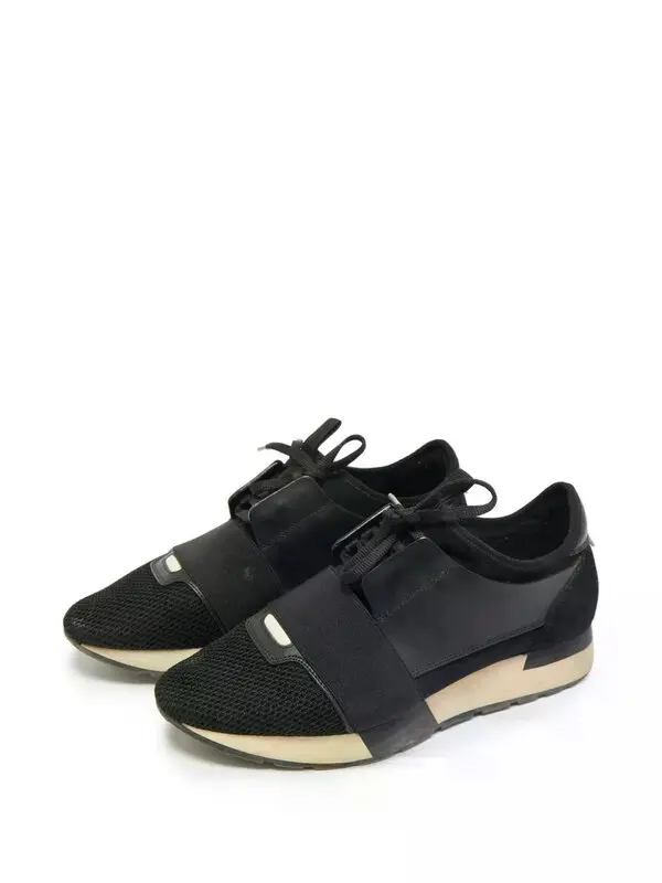 Balenciaga Race Runner Mesh Sneakers - Black