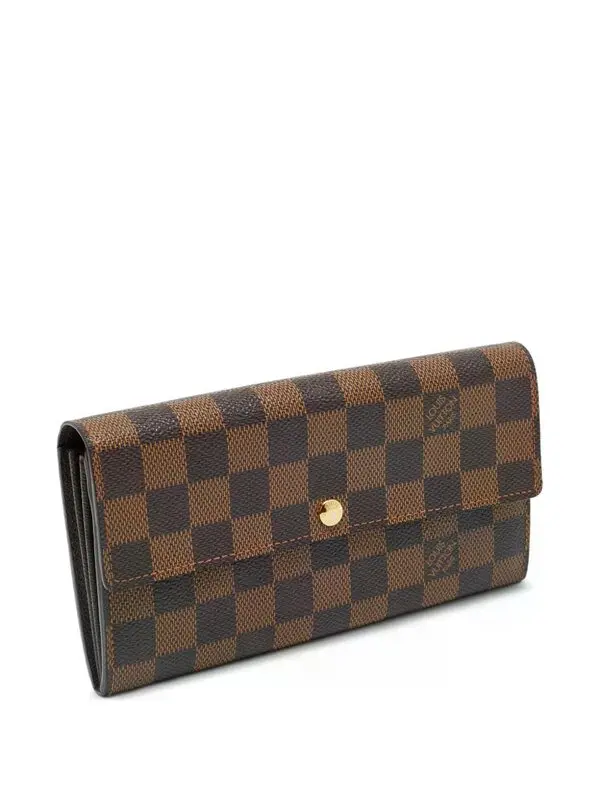 LOUIS VUITTON 2011 Sarah Damier Ebène Wallet - Brown